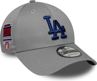 New Era MLB 9FORTY Cap Side Patch Los Angeles Dodgers Grey