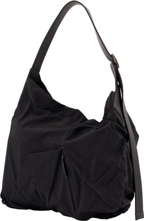 Yohji Yamamoto Unisex Angular Crossbody - Yohji Yamamoto Leather Black Cowhide Bags Crossbodies
