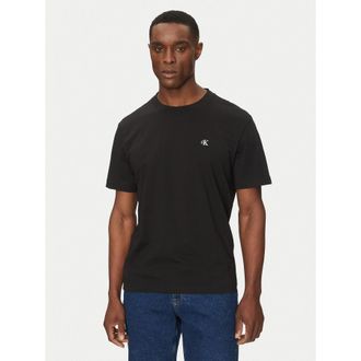 Calvin Klein Jeans T-Shirt Serif Font Graphic J30J327473 Schwarz Regular Fit