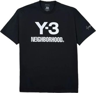 Yohji Yamamoto x Neighborhood t-shirt à logo imprimé - Noir