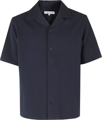 Maison Kitsun&eacute; Homme, Chemises, Bleu, Taille: M Seersucker Resort Shirt