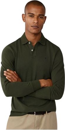 Hackett Homme, Tops, Vert, Taille: XL Polo Piqu&eacute; Manches Longues Coupe Slim