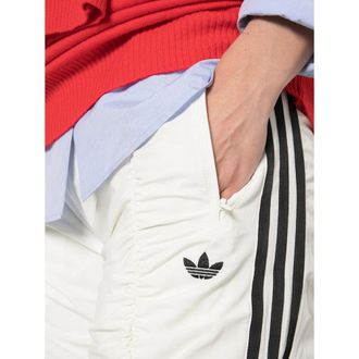 adidas Recycled Polyester with Ruched Detail Track Pants - White
