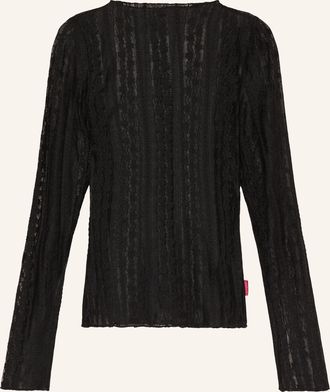 Oh April Oh April Longsleeve Zahara Aus Spitze schwarz
