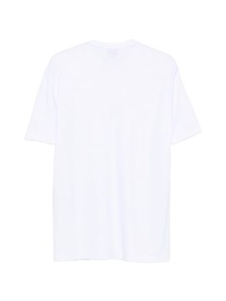 Emporio Armani Logo-Embroidered T-Shirt - White