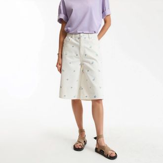 La Redoute Collections Bermuda Brod&eacute; Fleurs