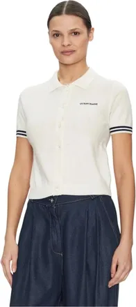 Guess Femme, Pulls, Blanc, Taille: 42 FR Sweater Polo