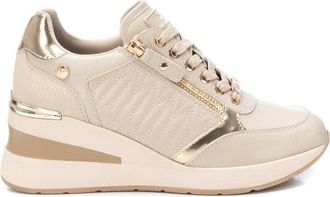 Xti Sportschuhe Sneaker Damen Beige - Bequeme und vielseitige Schuhe - Casual Mode - Modell 14307102 (Größe 38)