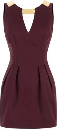 Elisabetta Franchi Femme, Robes, Violet, Taille: 34 FR Mini-robe avec D&eacute;tails Bijoux