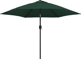vidaXL Vidaxl - Parasol de jardin en porte-&agrave;-faux avec led 3 m vert