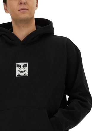 Obey Printed Cotton Sweatshirt - Black