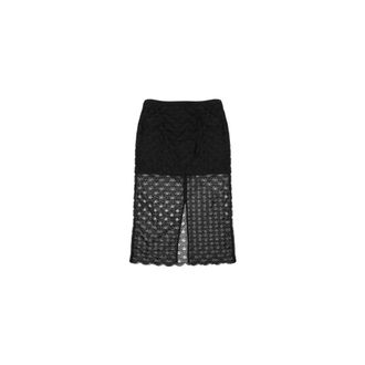 Rotate Spitzen-Midirock in Bleistiftform - - Skirts - Damen - Schwarzk - L