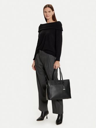 Calvin Klein Handtasche Calvin Klein Ck Must Medium Shopper_Caviar K60K613086 Schwarz