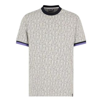 Emporio Armani Emporio Armani Ea7, Homme, Tops, Beige, Taille: XL T-shirt beige à manches courtes par Ea7