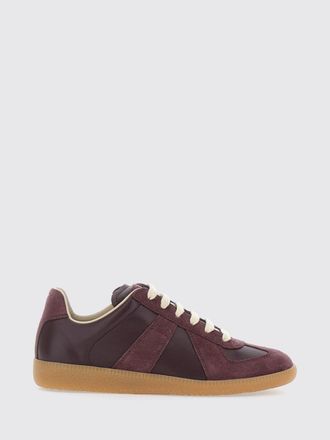Maison Margiela Baskets basses Replica en cuir et su&egrave;de bicolores