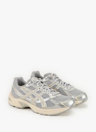 Asics Runde Tipp Sneakers gemischtes Leder - grau