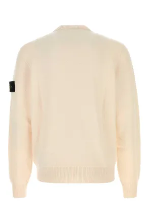 Stone Island Neck Sweater - Beige