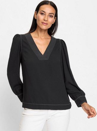 Heine Klassische Bluse Langarmbluse