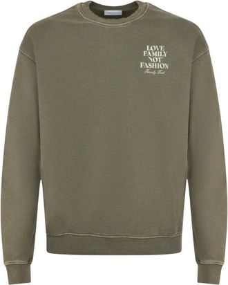 Family Fir$t Milano Family First, Homme, Sweatshirts et sweats &agrave; capuche, Vert, Taille: M Lfnf Crewneck SweaT-shirt