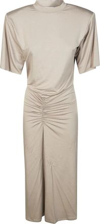 Andamane Femme, Robes, Gris, Taille: 34 FR Maxi Abito MM Viscosa