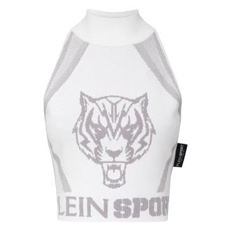 Plein Sport Sport Top - - Sport - Damen - Wei&szlig; - M