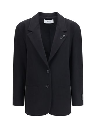 Lardini Womens Cashmere Blazer Black (capra Hircus) Jacket