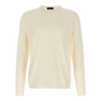 Zanone Baumwollpullover mit Rundhalsausschnitt - - Knitwear - Herren - Wei&szlig; - XL