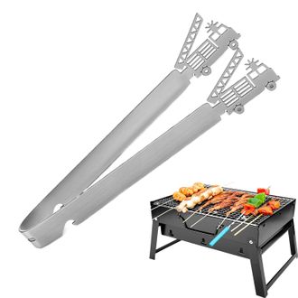 Generic K&uuml;chenzange, Feuerwehrauto-Design, K&uuml;chenzubeh&ouml;r, 29 cm, robuste Grillzange, f&uuml;r Vater und Zuhause, f&uuml;r den Innen- und Au&szlig;enbereich, Camping und Treff