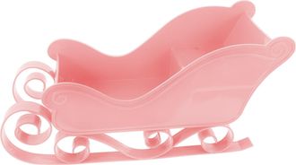 NUOBESTY Klassischer Weihnachtsschlitten Anh&auml;nger Rosa Kleiner Weihnachtsbaumschmuck und Tischdekoration Vielseitige Party und Fotorequisite f&uuml;r Festliche Weih