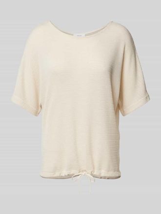 OPUS T-Shirt mit Strukturmuster Modell Saronji