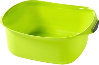 Curver Waschschüssel Urban 10L quadratisch in grün/Silber, Plastik, 1.25 picometer, 02337-590-00, One Size