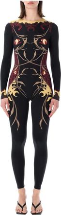Marine Serre Femme, Combinaisons et Ensembles, Multicolore, Taille: 40 FR Jumpsuit Imprim&eacute; Floral