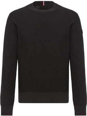 Moncler Pull &agrave; col rond en maille de coton