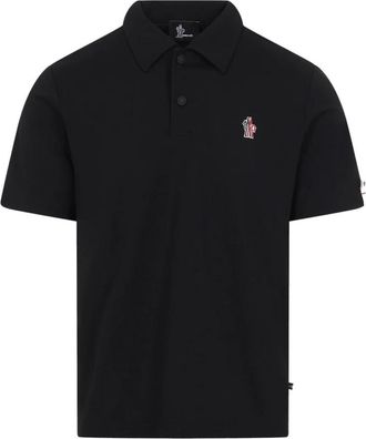 Moncler Homme, Tops, Noir, Taille: L Logo Polo