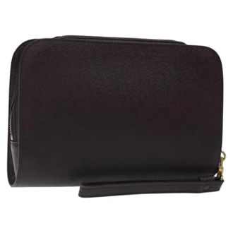 Louis Vuitton Pre-owned Cuir pochettes-minaudieres - Femme - Pre-owned - Brun - Taille: ONE Size