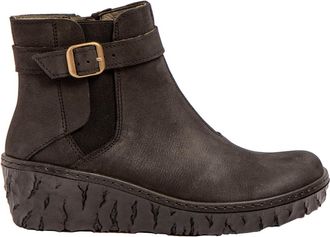 El Naturalista Damen Ankle Boots Yggdrasil, Frauen Stiefeletten,flach,Stiefel,Bootee,Booties,halbstiefel,Kurzstiefel,Black-Black,41 EU / 7.5 UK