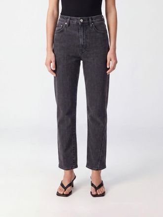 Toteme Jean skinny cropped taille haute en denim de coton biologique