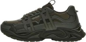 Guess Sneaker Belluno Mixte Cuir, vert, 43 EU