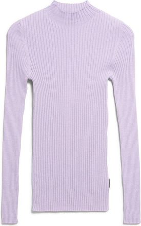 Armedangels Damen vegan Rollkragentop Alaania Moonlit Lilac