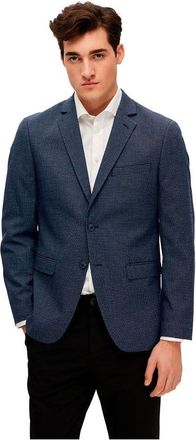Selected Herren Slhslim-wells Structure Blz B Noos, Navy Blazer/Detail:structure, 46