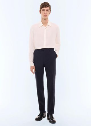Fursac Pantalon de costume ajust&eacute; en laine - Taille 36 - Homme