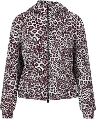 Marc Cain Damen Jacke mit Leo-Print