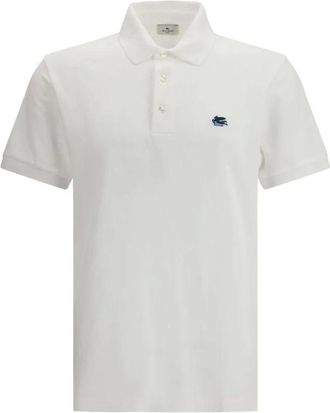 Etro Homme, Tops, Blanc, Taille: M Roma Polo