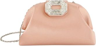 Amina Muaddi Femme, Sacs, Rose, Taille: ONE Size Camelia Clutch Bag