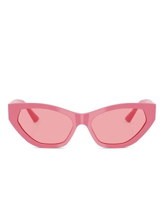 Jimmy Choo Eyewear lunettes de soleil &agrave; monture papillon - Rose