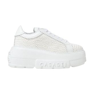 Casadei Woven Platform Sneaker - - Shoes - Damen - Wei&szlig; - 40 EU
