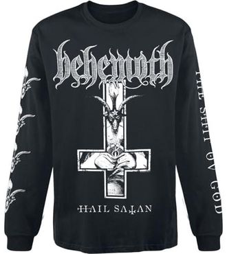 Behemoth Hail Satan - The Unholy Trinity Tour 2025 Homme T-Shirt Manches Longues Noir S