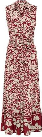 Only Onlvibe Life S/L Shirt Long Dress WVN Robe Longue, Merlot, S Femmes