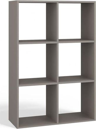 Selsey Malax Wandregal - 6 Fächer - 75 x 110 x 30 cm - praktisches Wandregal aus Holz für Wohnzimmer/Büro - modular: hoch/niedrig - moderner/klassischer Stil