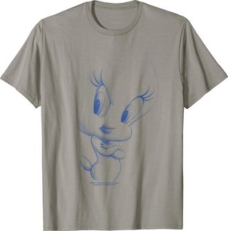 Looney Tunes Looney Tunes Tweety Attitude T-Shirt Grau Unisex-Erwachsene Kurzarm Klassische Passform S